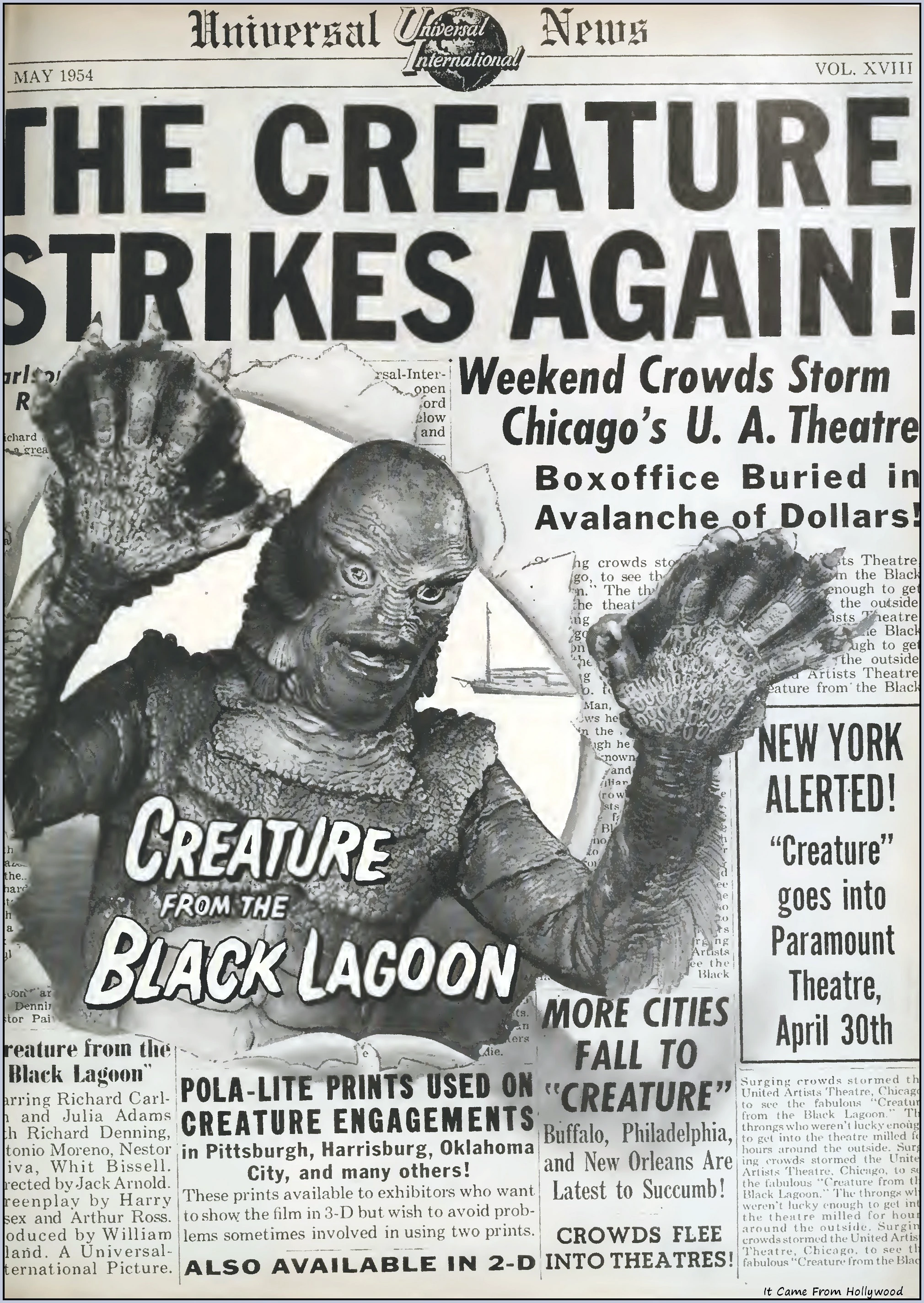 Monstrous Trade Ads From Box Office Magazine - From Zombos' Closet